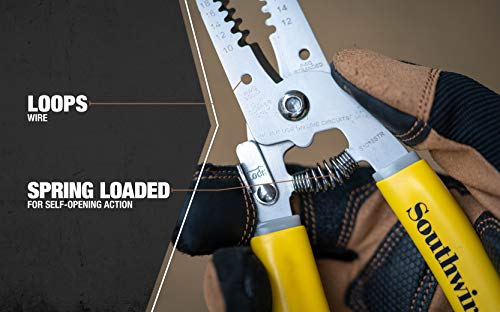 Southwire - 58278140 Tools & Equipment S1018STR Wire Stripping Tool, Wire Stripper and Wire Cutter for 10-18 AWG Solid Wire and 12-20 AWG Stranded Wire