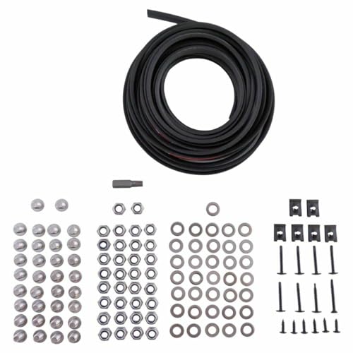 GREENLIGHTFOREST Set of 4 Fender Flares Front Rear Left Right Driver Passenger ABS Plastic Pocket Riveted Style Kit Truck BAS00042