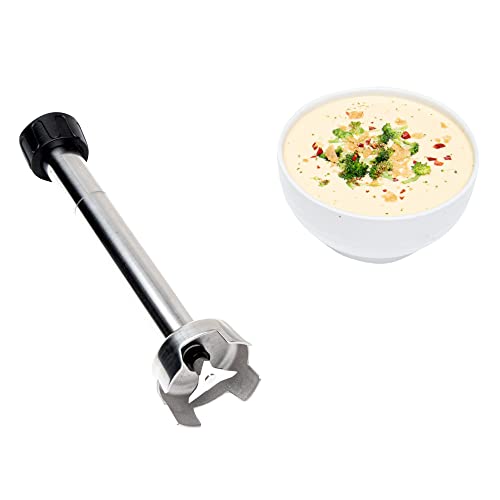 Restaurantware Hi Tek Stainless Steel Blending Shaft - Fits Variable Speed Immersion Blender - 14" - 1 count box, Silver