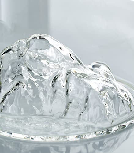 Whiskey Peaks Half Dome Decanter, 44 fl oz, Glassblown, Lead-Free Crystal with Stopper