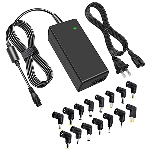 TKDY 90W Laptop Charger Power Cord, fit for DC 19V 19.5V 20V 18.5V 15V 16V Computer, for HP Dell Acer Toshiba IBM Lenovo Asus Gateway Samsung Fujitsu Notebook PC AC Adapter.