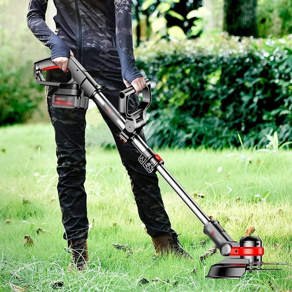 Handheld Grass Trimmer Cordless Household Rechargeable Lawn Mower Outdoor Electric Weeder Multifunctional Cleaning Equipment for Gardening