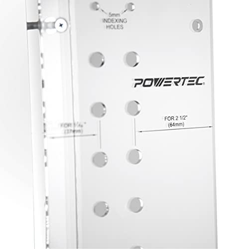 POWERTEC 71653 Shelf Pin Drilling Jig with 1/4" Self Centering Bit