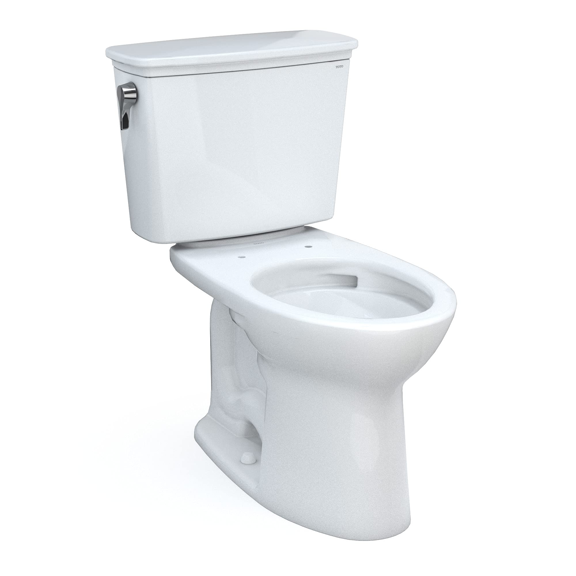 TOTO Drake Transitional Elongated 1.28 GPF Toilet Bundle with WASHLET C5 Bidet Toilet Seat Cotton White