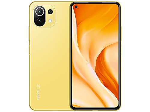 Xiaomi Mi 11 Lite 5G + 4G LTE (128GB, 8GB) 6.55” (Only Tmoible/Mint USA Market) Unlocked Global, 64MP Triple Camera, Dual SIM + (w/Fast Car Charger) (Citrus Yellow)