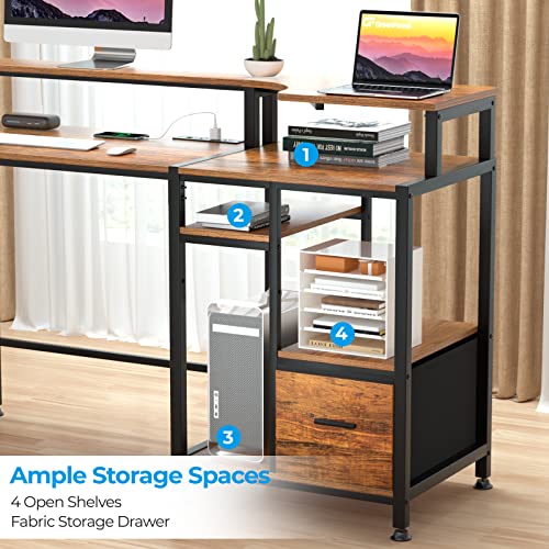 GreenForest Bundles of Bed Frame and Computer Desk