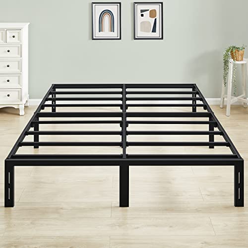 GreenForest Queen Bed Frame Quick Lock Heavy Duty Metal Platform and Full Size Bed Frame with Headboard