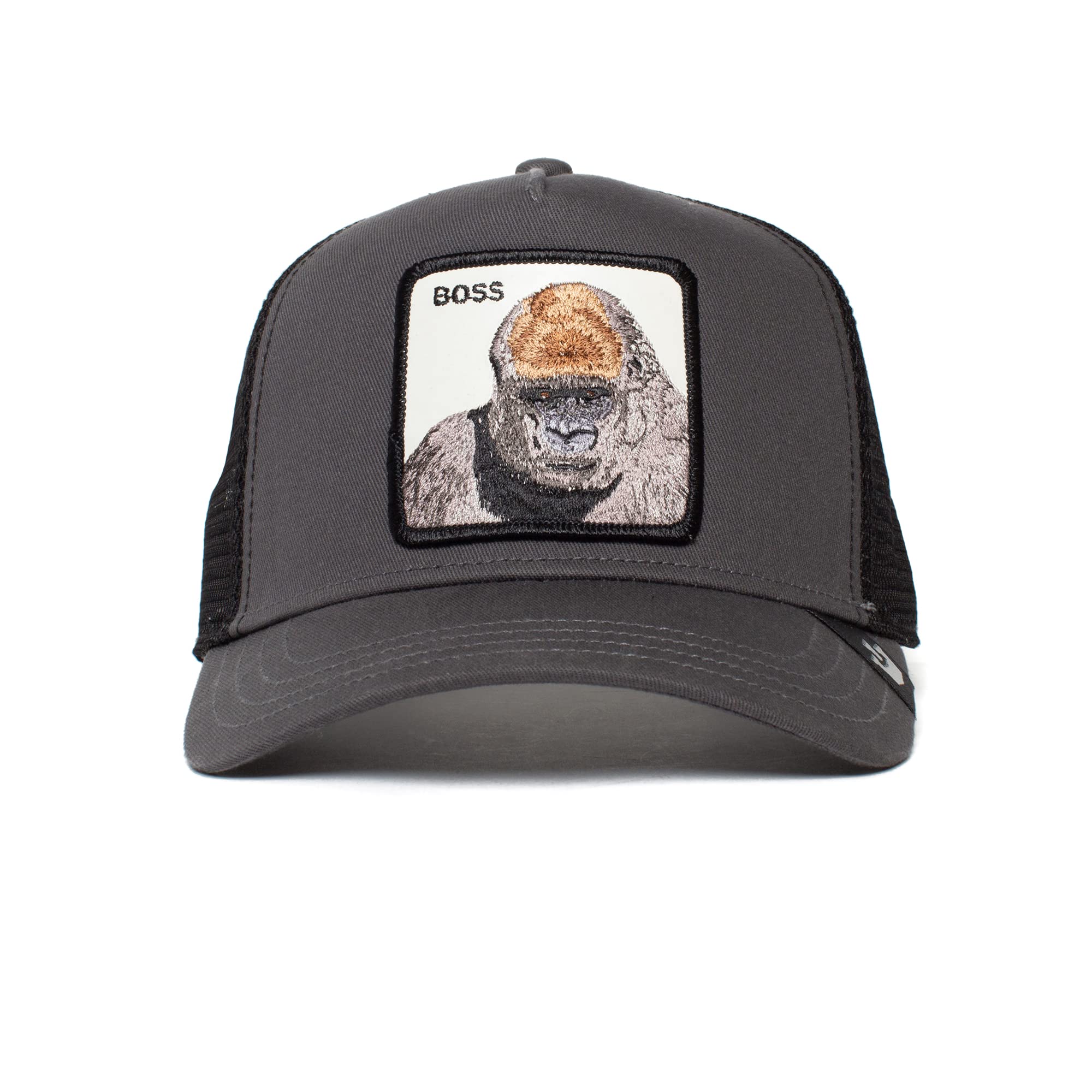 Goorin Bros. The Farm Unisex Original Adjustable Snapback Trucker Hat, Charcoal (The Boss), One Size