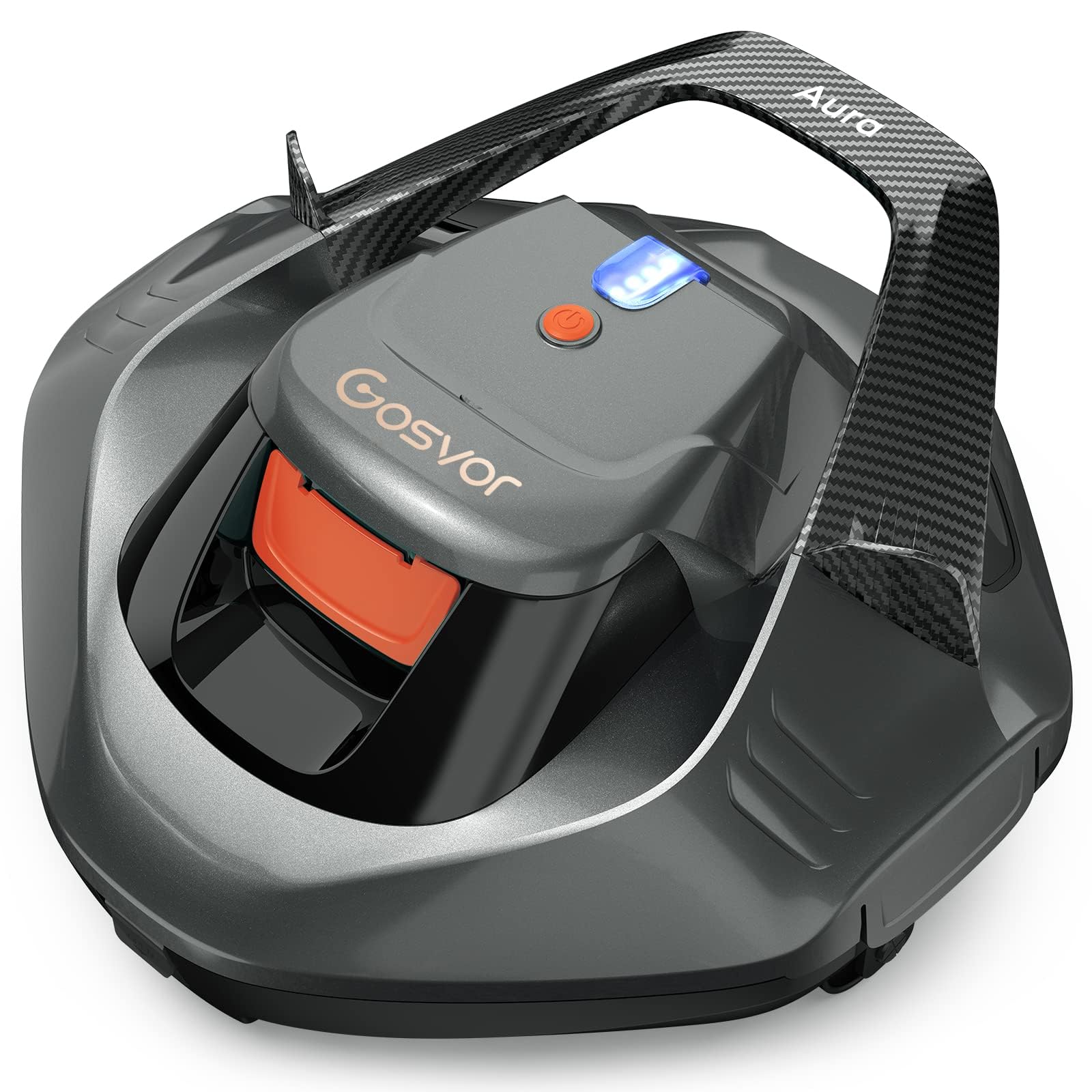Gosvor Cordless Robotic Pool Cleaner, Pool Vacuum Cleaner Lasts 90 Mins, with Self-Parking Technology, LED Indicator, Automatic Pool Cleaners Ideal for above/In-Ground Flat Pools up to 40 Feet