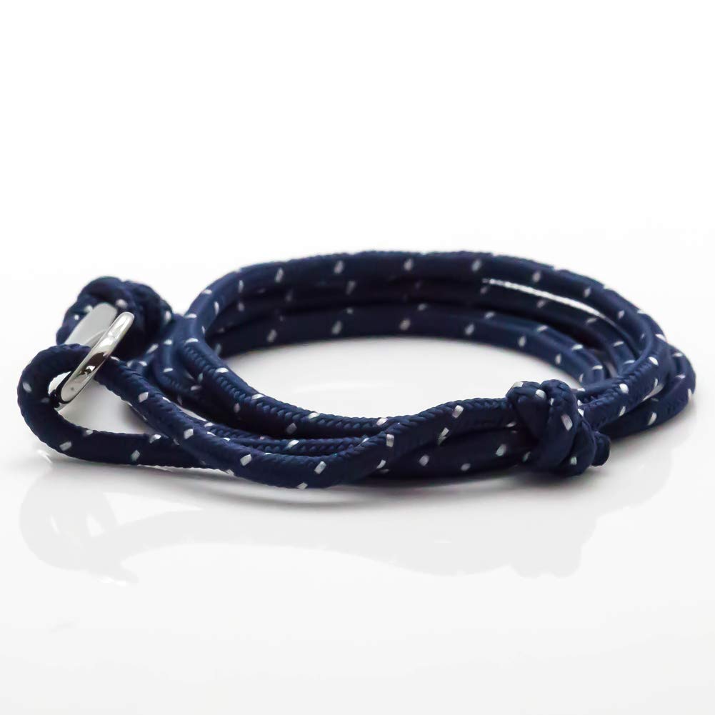 Heavstjer Fashion Gun Black Alloy Shark Tail Hook Colorful Rope Link Bracelet