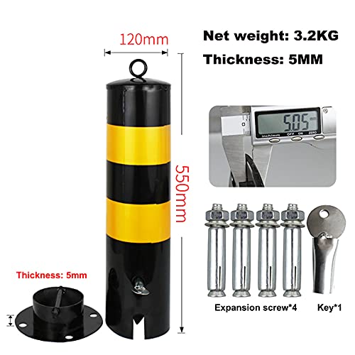 Security Parking Posts,Car Parking Space Lock,Heavy Duty Metal s for Safe Lane Parking and Parking Interceptors