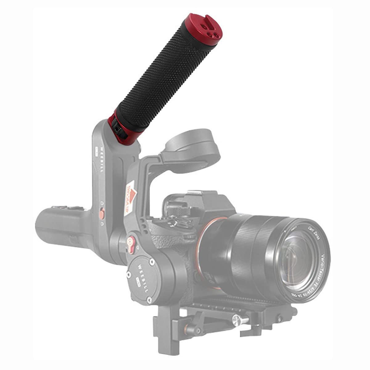 HAPPYPOPO Video Action Stabilizing Handle Grip Handheld Stabilizer with 1/4 Thread, 3/8 Thread, Hot-Shoe Mount,Grip Handheld Stabilizer for gopro,Zhiyun WEEBILL LAB/S, DSLR Camera Camcorder etc.
