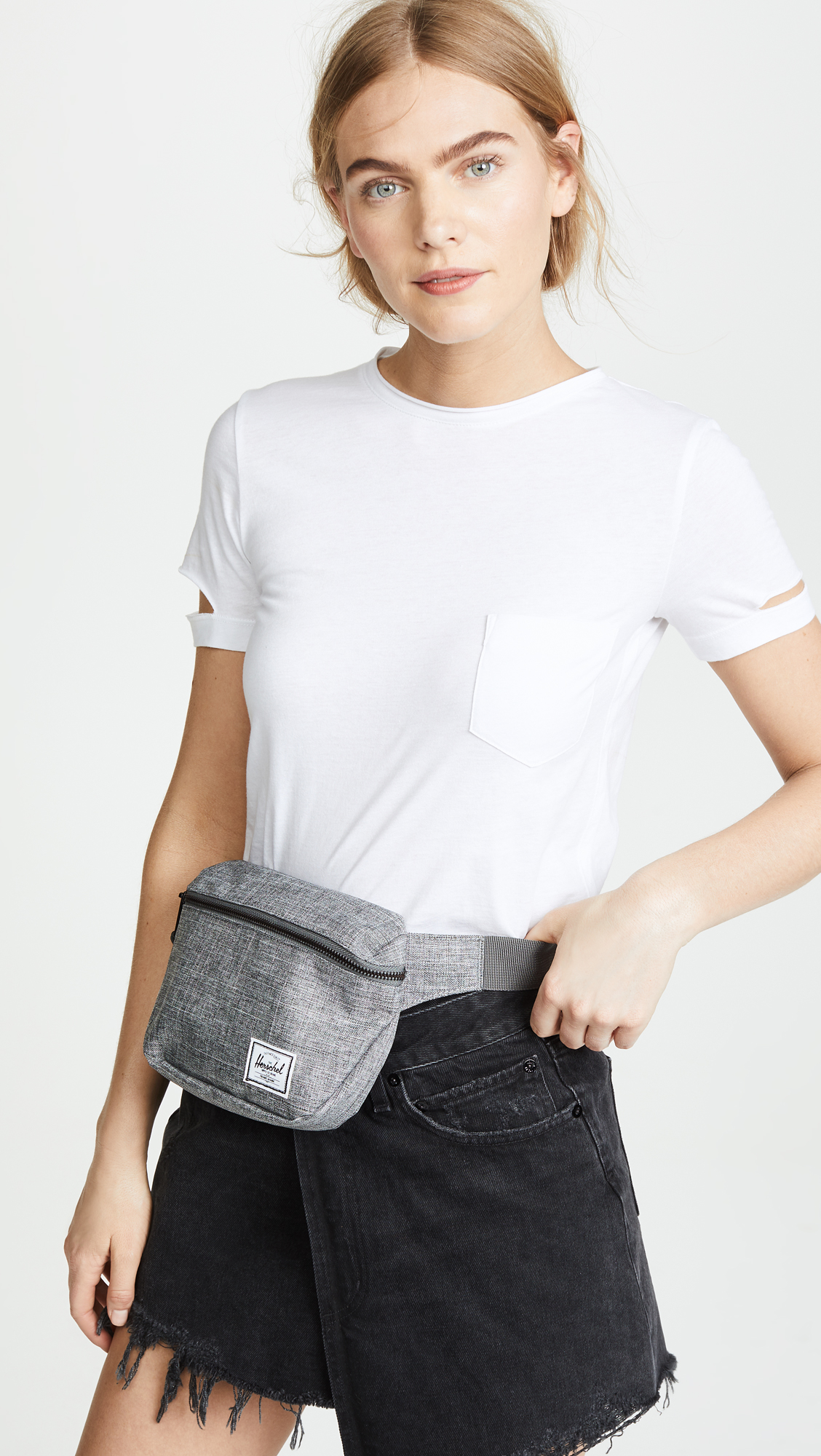 Herschel Fifteen Waist Pack, Raven Crosshatch, 2.0L