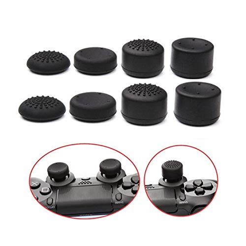 Hacker's Compatible with PS5 Controller Grip Cover Playstation 5 DualSense Case with Thumb Grip Caps (Controller Skin x 2 + Thumb Grips x 8