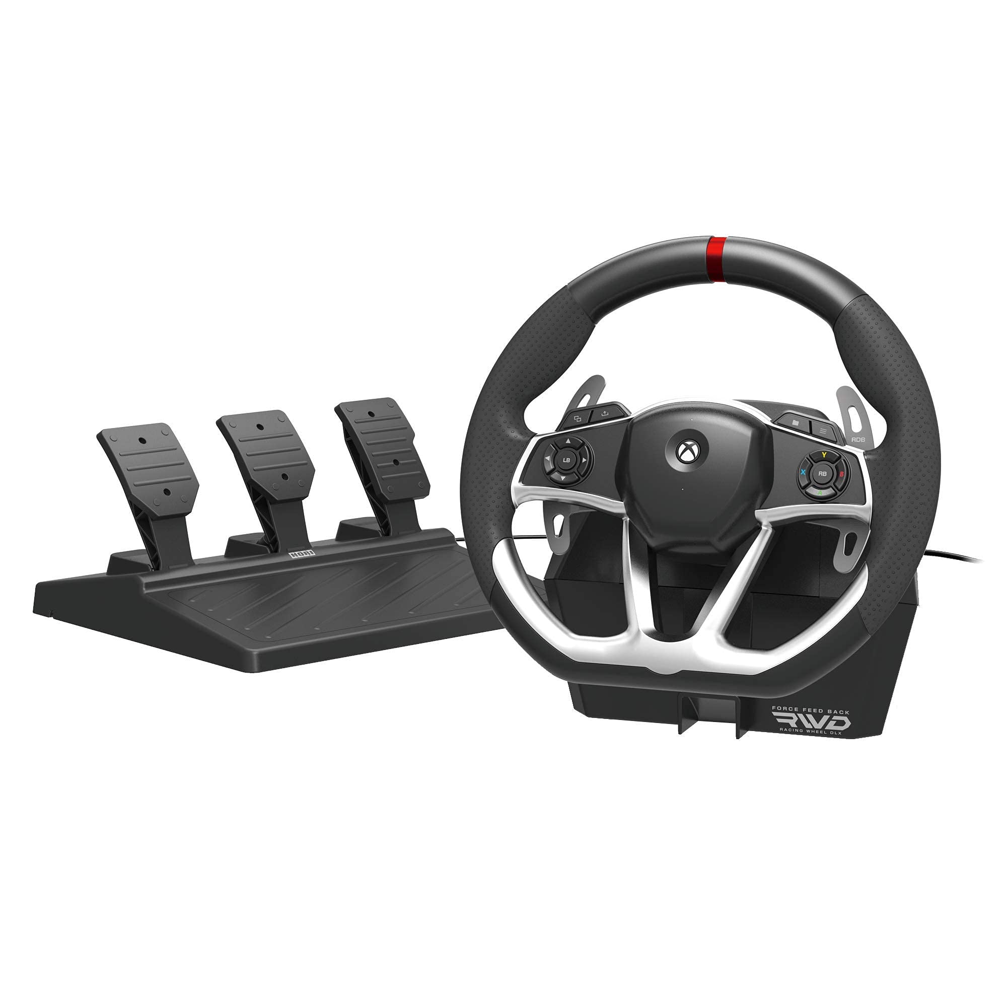 HORI Force Feedback Racing Wheel DLX Designed for Xbox Series X|S - Officially Licensed by Microsoft (Renewed)