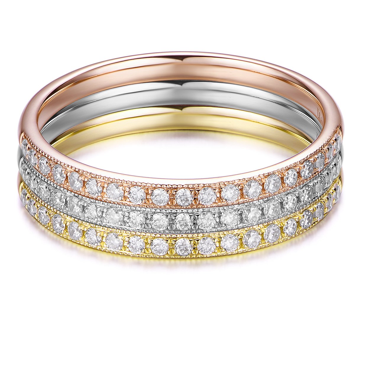 HAFEEZ CENTER Gold Riing (Rose-Gold, 6)