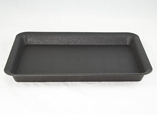 Rectangular Plastic Bonsai Training Pot, Cactus & Succulent Planter + Tray 10"x 7.5"x 3" - Dark Brown