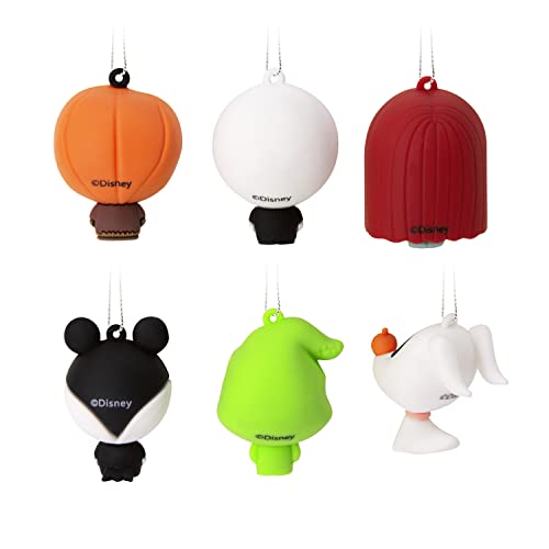 Hallmark Disney Tim Burton's The Nightmare Before Christmas 1" Miniature Shatterproof Christmas Ornaments, Set of 6 Mini Ornaments, Shatterproof