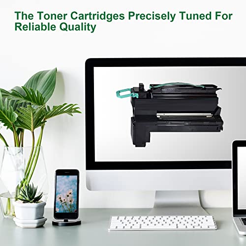 WERLIKE C792X2KG C792X2CG C792X2MG C792X2YG Toner Cartridge - 4 Pack (1BK+1C+1M+1Y) Compatible C792 Toner Cartridge Replacement for Lexmark C792de C792dhe C792dte C792e Printer