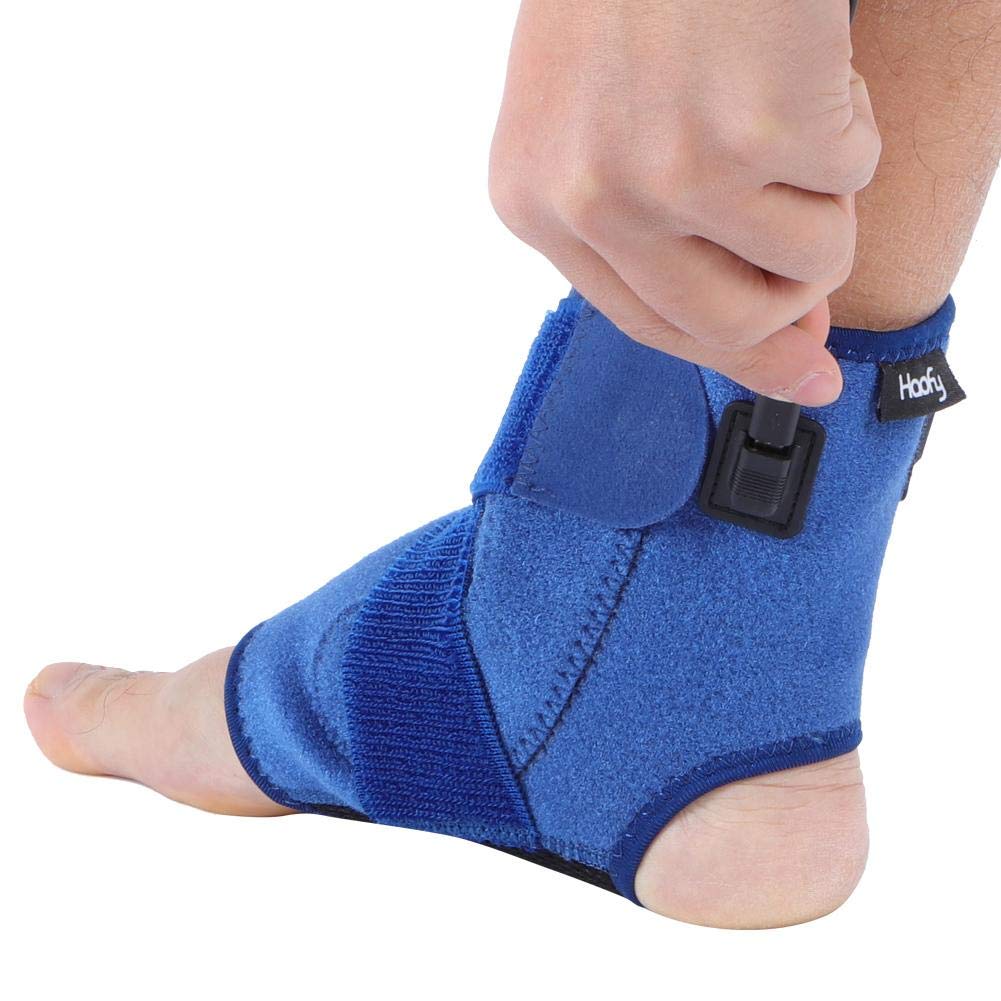 Heating Pad Wrap for Pain Relief Ankle Heated Protective Ankle with USB Android Port Charging Cable Ankle Support Hot and Cold Gel Wrap Navy Blue