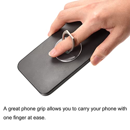 uxcell Transparent Phone Ring Holders, Clear Finger Grip Stand for Phone, Case, Tablet (Rabbit Shape), 4Pcs