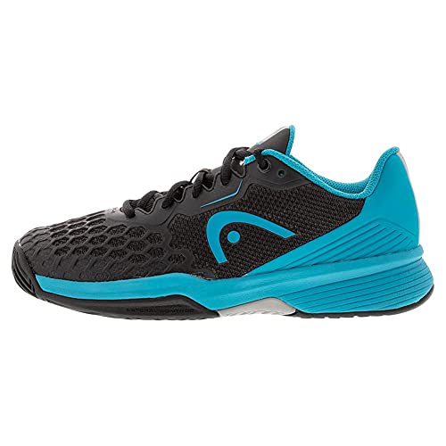 HEAD Junior's Revolt Pro 3.5 Tennis Court Shoes for Kids-Raven/Capri, 2, 2 US Unisex Big