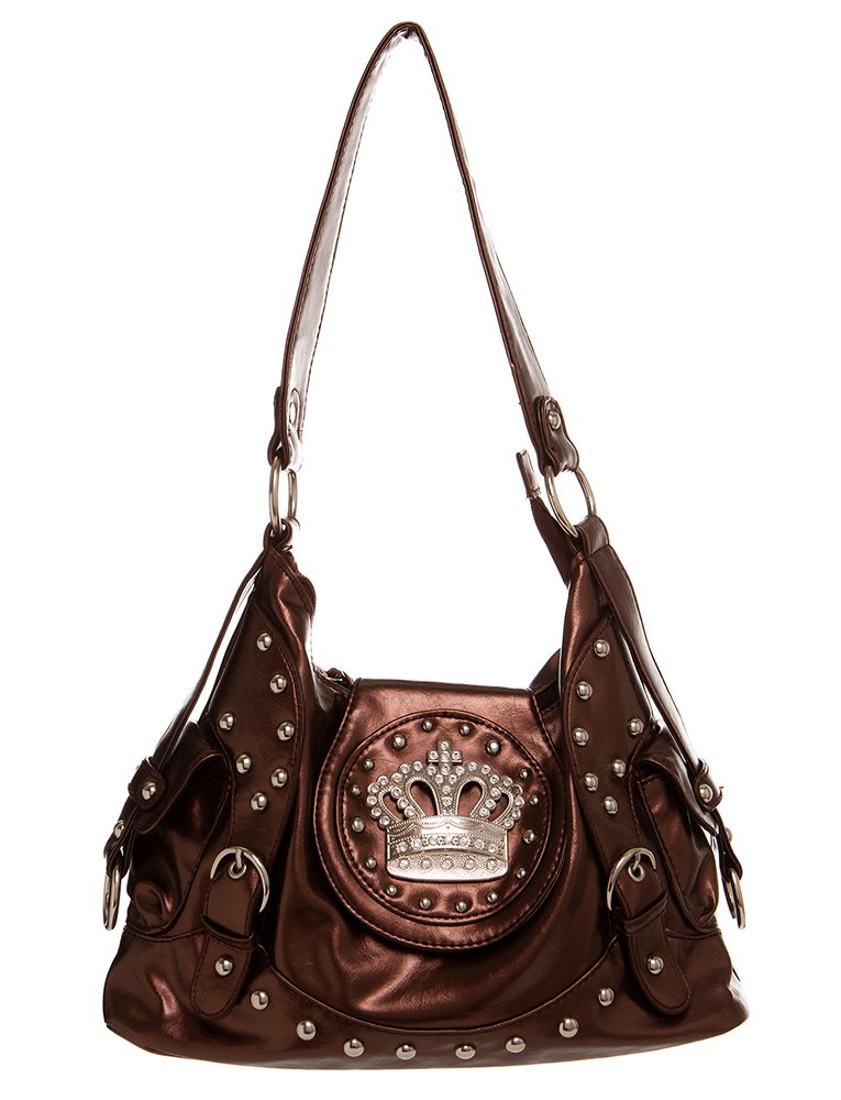 Handbags For All Crown Royale Inspired Hobo Shoulder Handbag