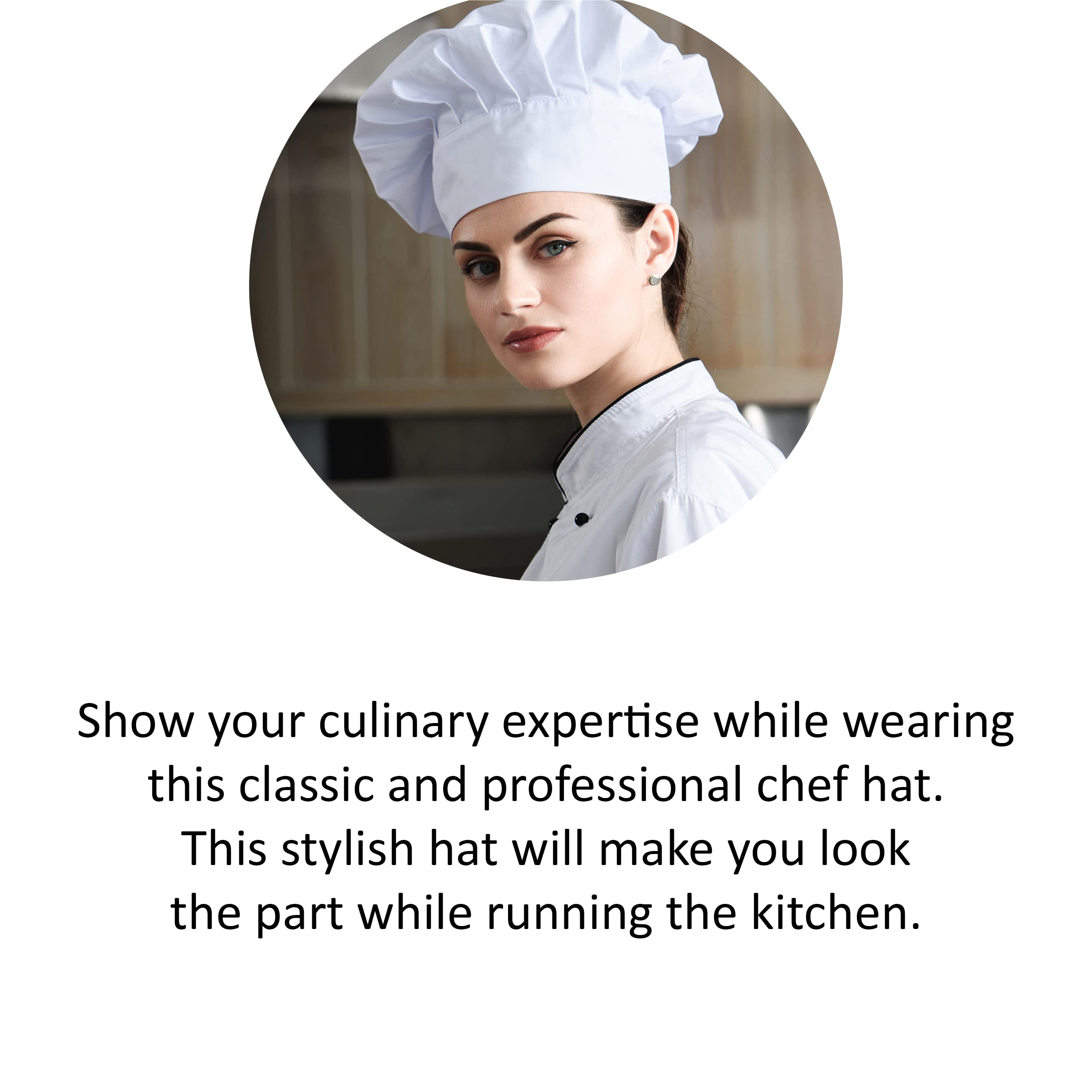PLACE4PRINT Personalized Chef Apron with Hat Set for chef Embroidered Design - Aprons for Women and Men, Kitchen Chef Apron with 2 Pockets and Long Ties, Adjustable Bib Apron for Cooking, Serving