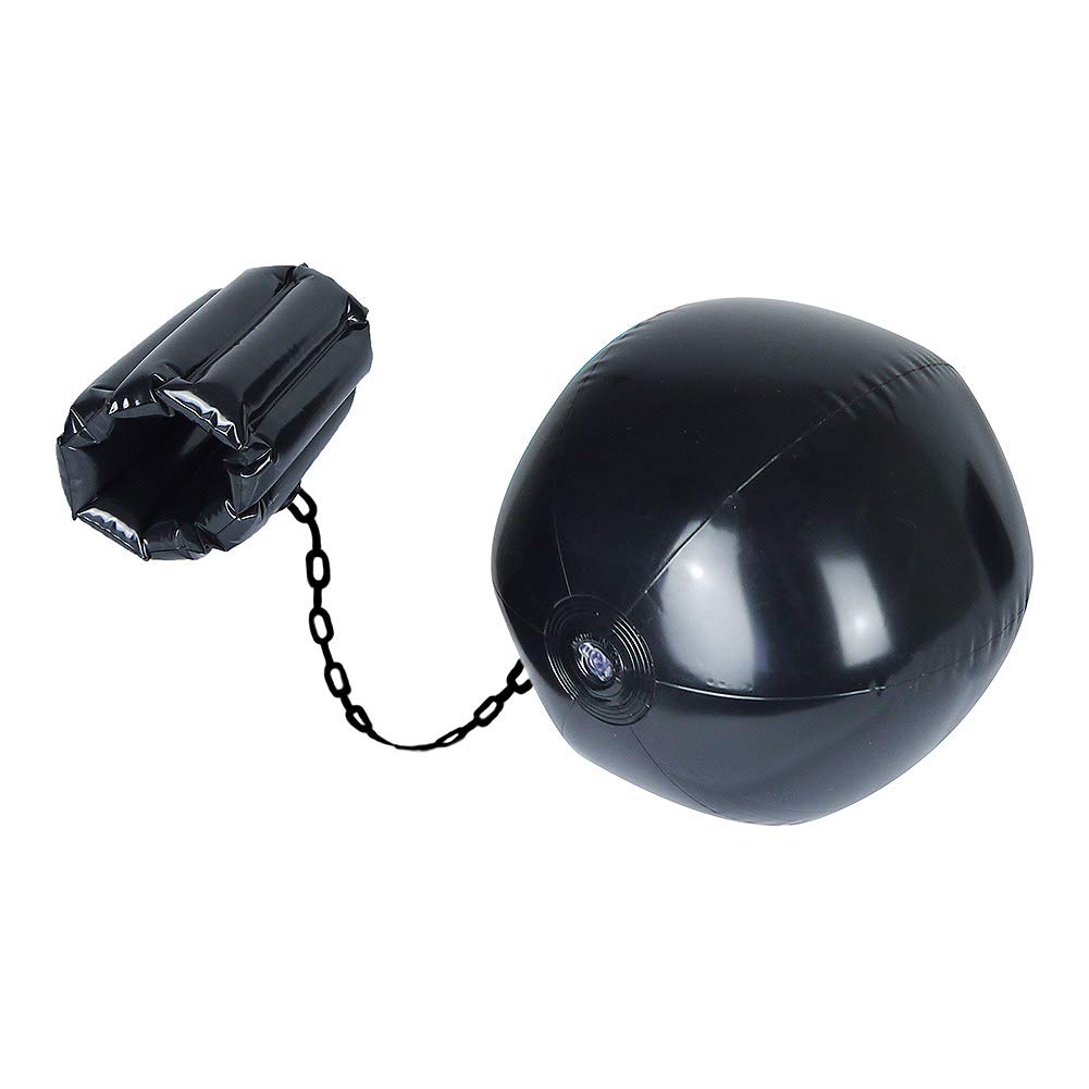 Henbrandt Inflatable Ball & Chain (Black)