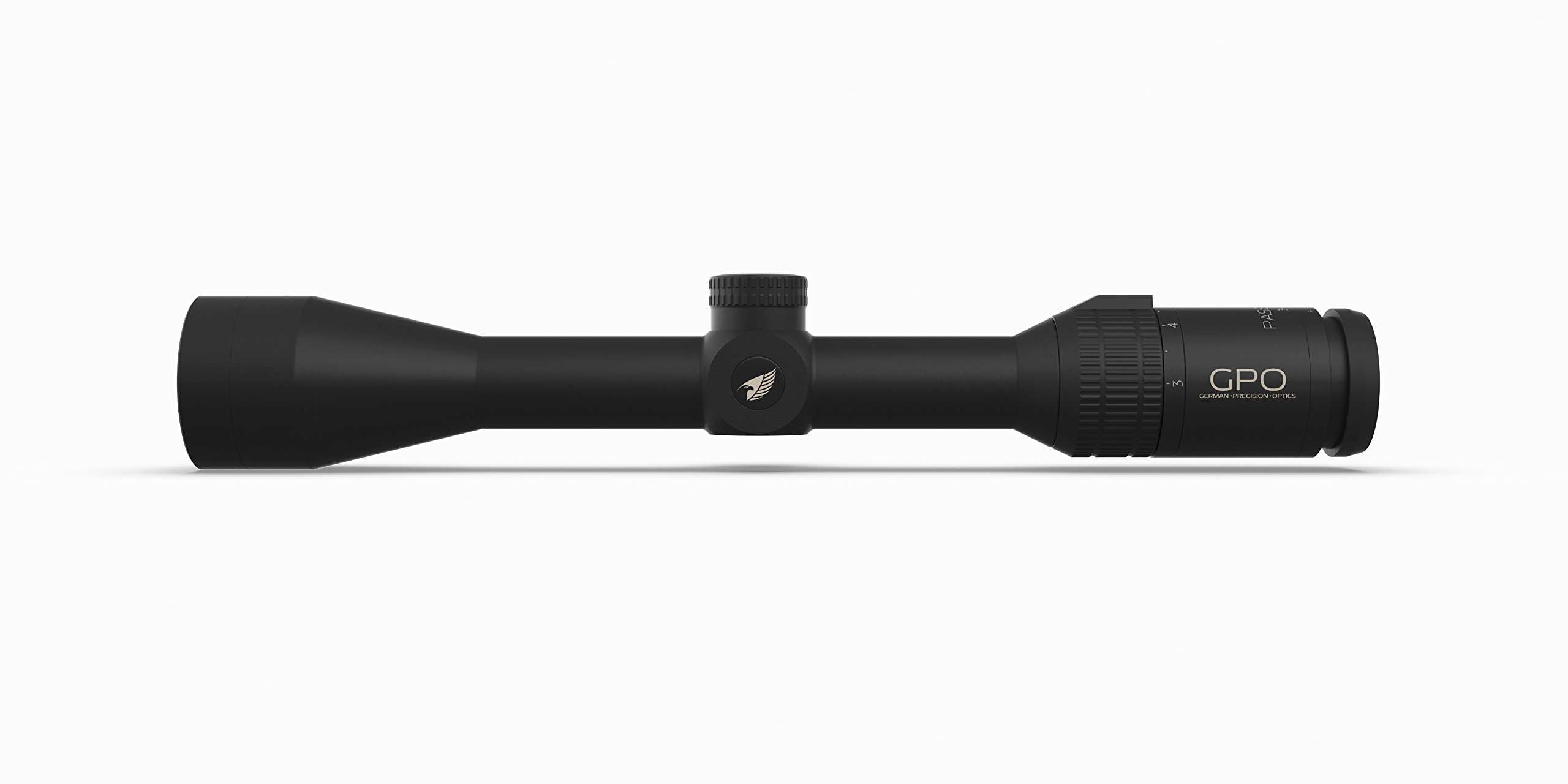 GPO Passion 3X Riflescope 3-9x42, 1" Tube, 1/4MOA, Plex Reticle - R310