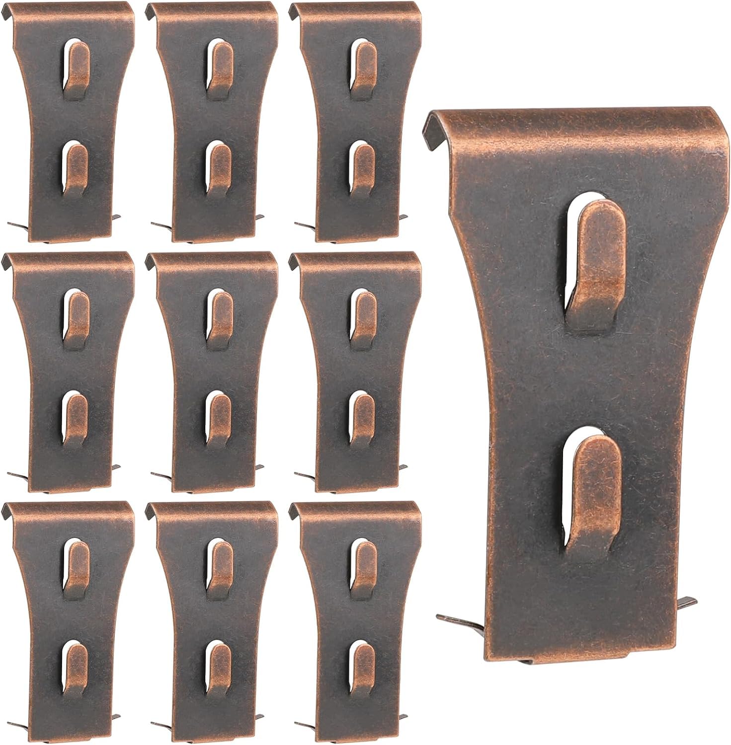 YaBeHo (10 Pack) Brick Hook Clips Outdoor Brick Hangers Wall Clips for Hanging,Fits 2.25 to 2.4Inch Bricks