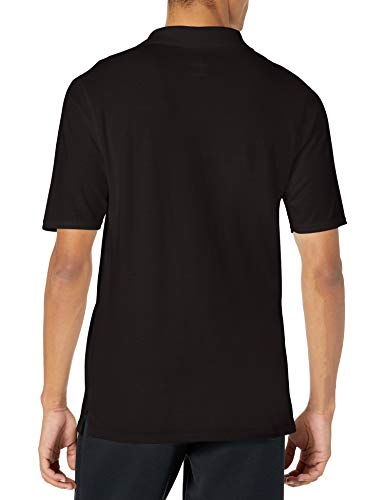 Hanes mens Short Sleeve X-temp Performance Polo fashion t shirts, Black, Medium US