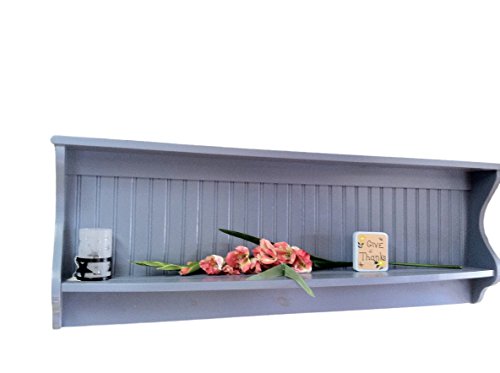 Plate Rack Wall Shelf Country Wood Display Plate and Bowl Rack Primtive Shelf