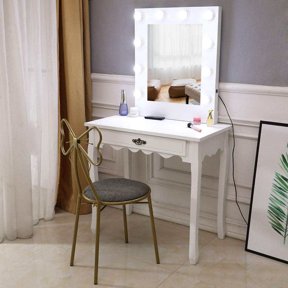 HEYBEC Versatile Makeup Chair - Ideal for Dining, Lounging & Dressing