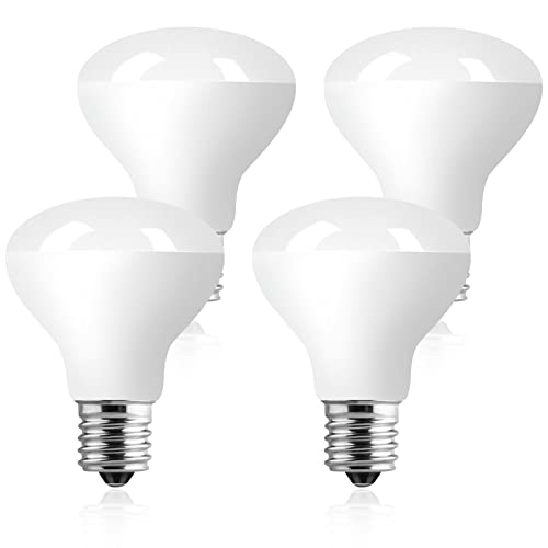 Haian R14 LED Bulb E17 Intermediate Base Mini Reflector Floodlight,4 Watt 280 Lumens,25 Watt Incandescent Equivalent,R14 E17 LED Light Bulb Non-dimmable 3000K Warm White (4 Pack)
