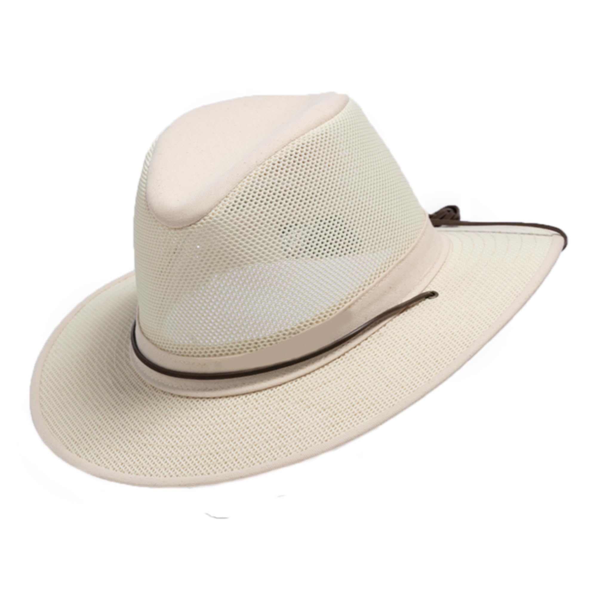 Henschel Aussie Mesh Breezer Hat - Packable Sun Protection for Outdoor Activities. Ideal for Hiking, Fishing & Camping. (US, Alpha, X-Large, Natural)