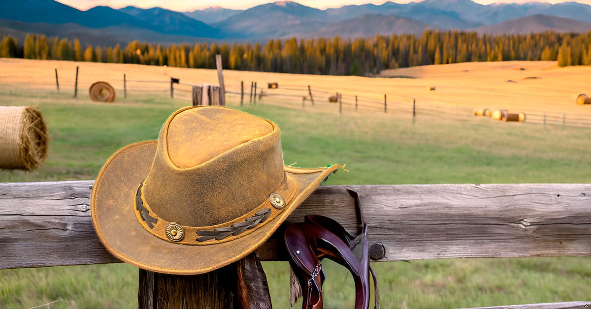 HADZAM Leather Cowboy hat Shapeable into Outback hat, Australian Hats for Men & Women (US, Alpha, Large, Brown)