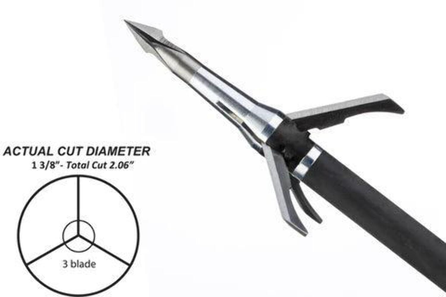 Grim Reaper 1601 PRO Series -Mini MAG 100GR 4 Blade Broadhead