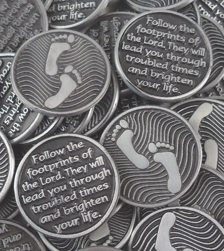 Set of 10 Footprints Pocket Token Coins