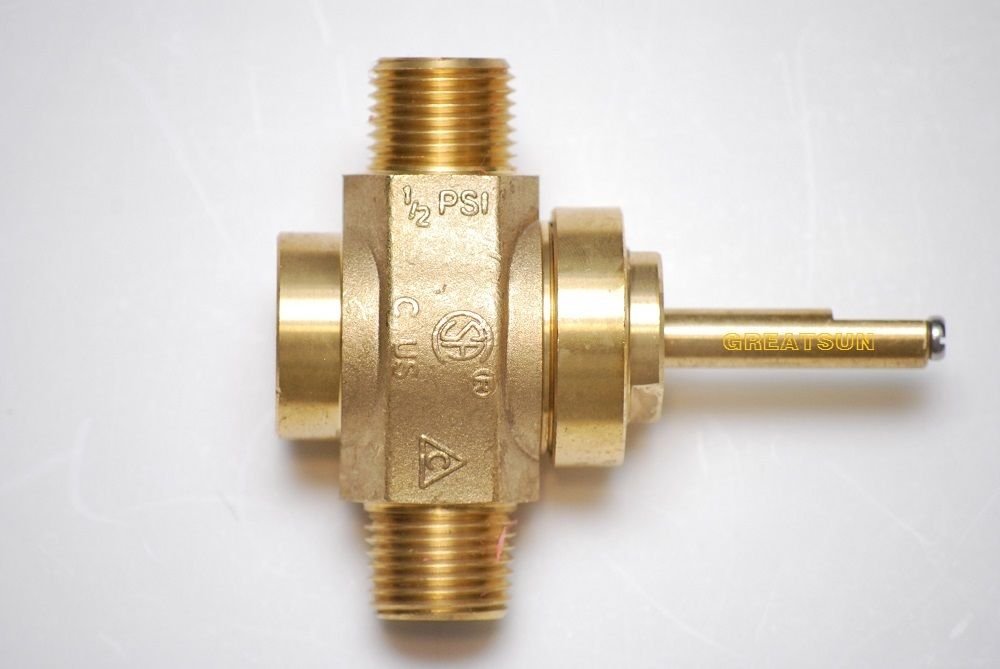 REPLACEMENT NATURAL CONTROL GAS VALVE FOR CHINESE WOK RANGE 1/2" w/ TURN HANDLE#BH4151Y G154GHRED290365