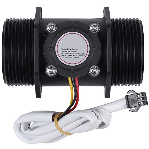 QONIA Dn40 1.5 Inch Turbine Flowmeter Water Sensor Meter Rate Control 5~150L/Min