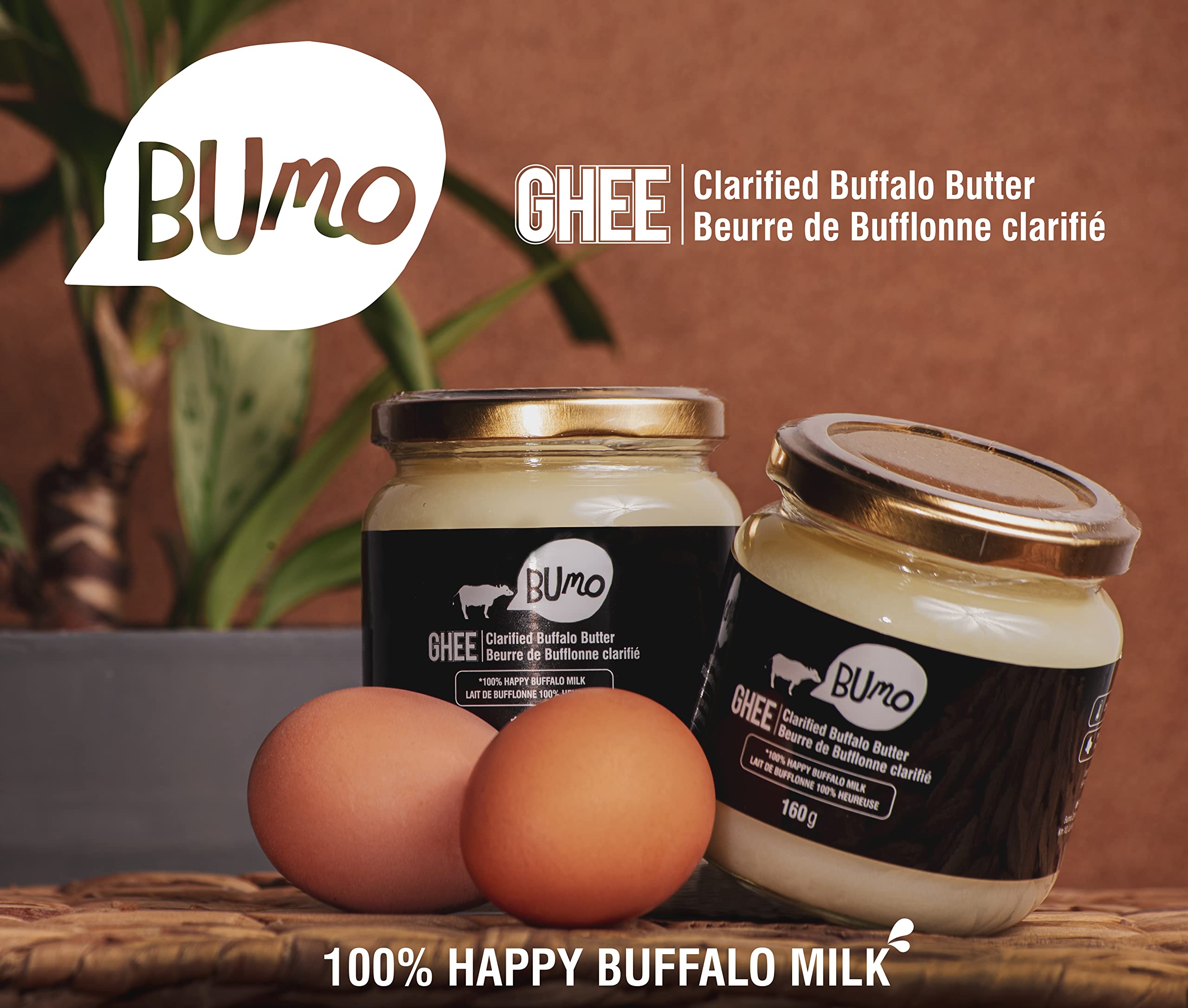 Grass Fed, Happy Buffalo Ghee/Clarified Butter/Buffalo Butter