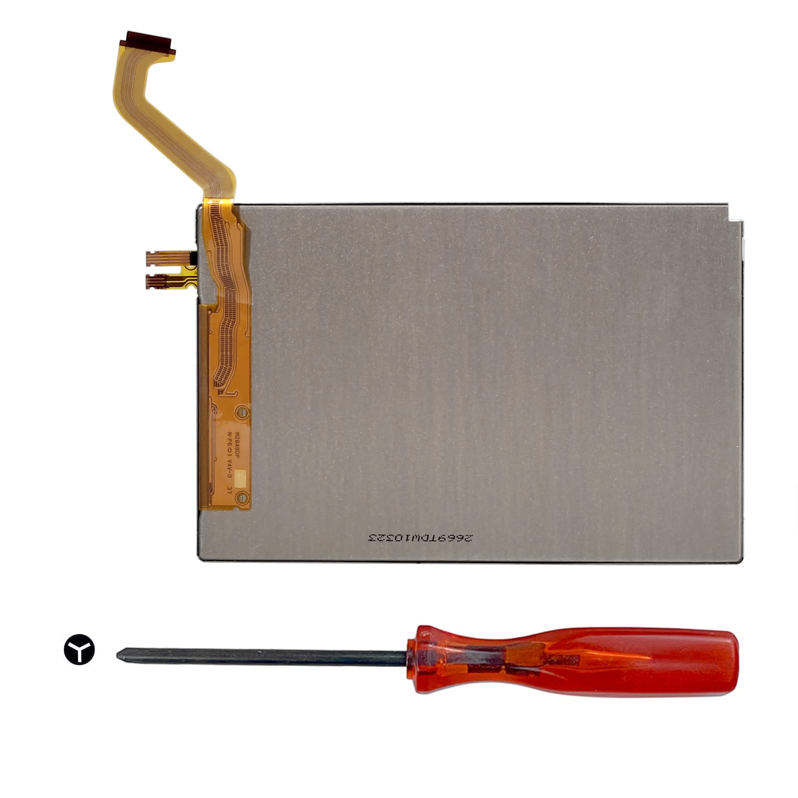 Gorliskl Replacement Top Upper LCD Screen Display for Nintendo 3DS (Top/Upper),With screen protector.