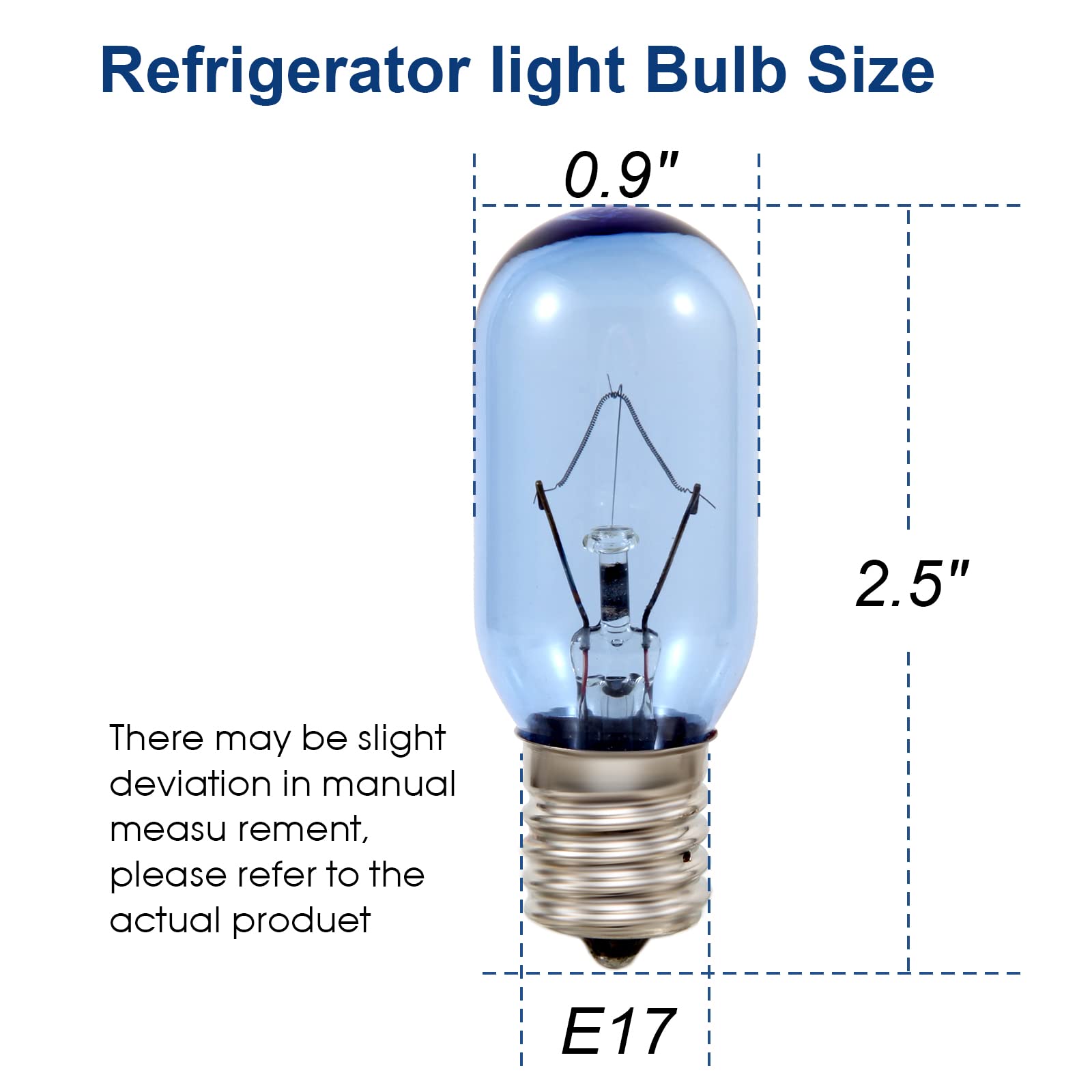 Txdiyifu T8 40W Refrigerator Light Bulb 241552802 297048600 Replacement for Whirlpool KitchenAid Electrolx Kenmore Frigidaire Light Bulb (2 Packs)