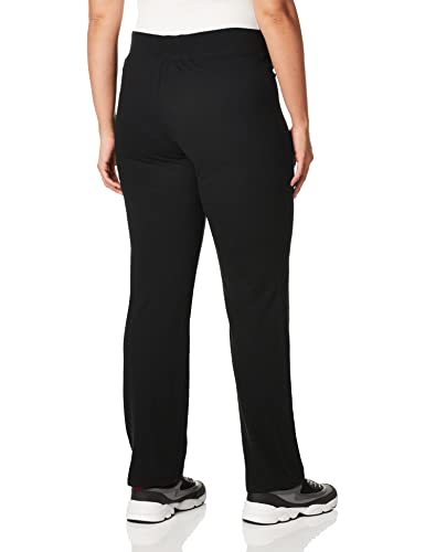 Hanes Women's French Terry Pant, Black, Large