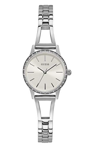 GUESS 27 mm Lulu 3Hand GW0025L1 Silver/White/Silver One Size