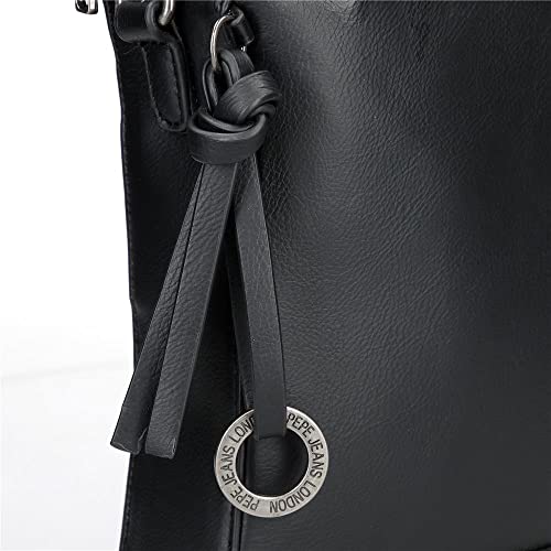 Pepe Jeans Crossbody Bag, Black/White