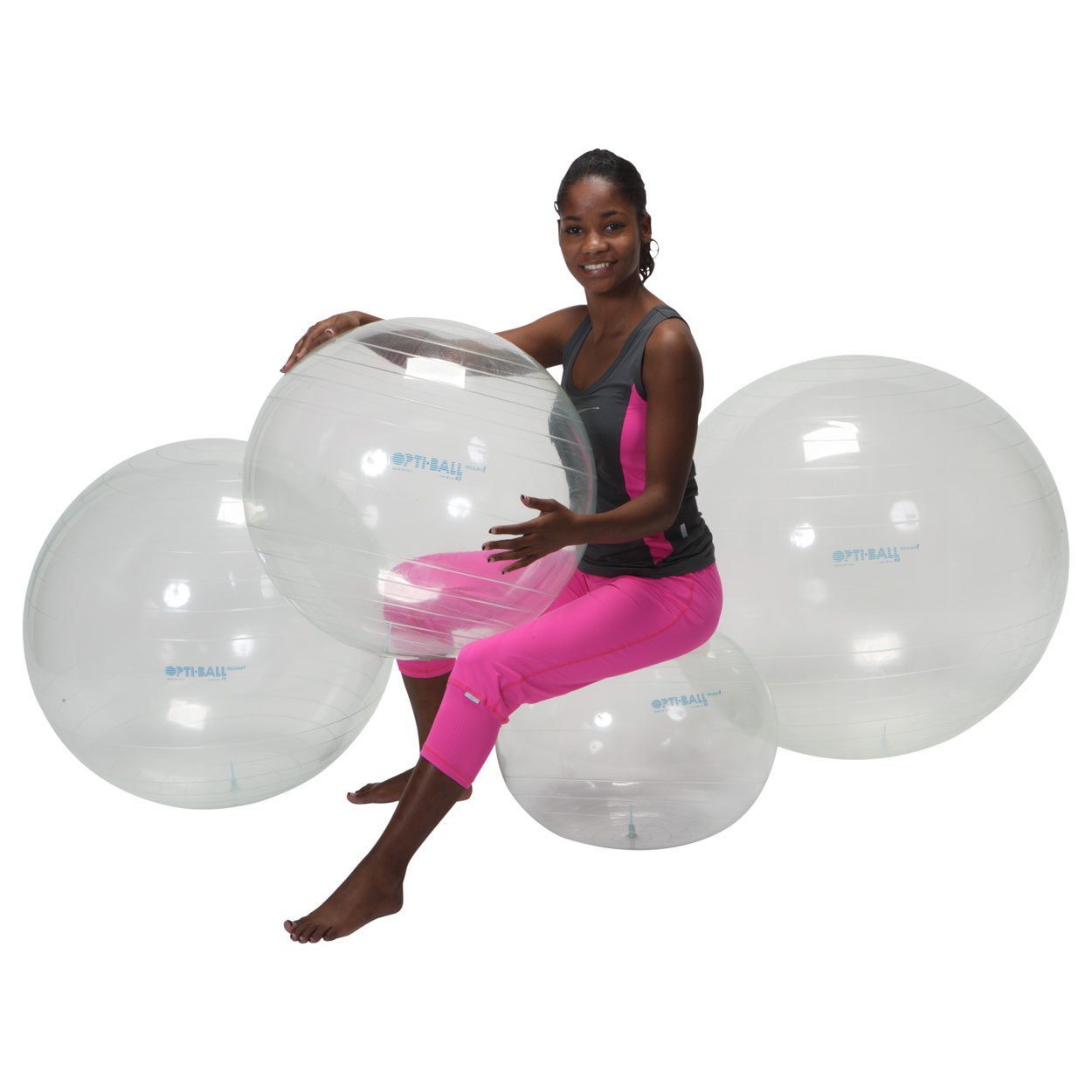 Gymnic Opti Ball 55, Clear