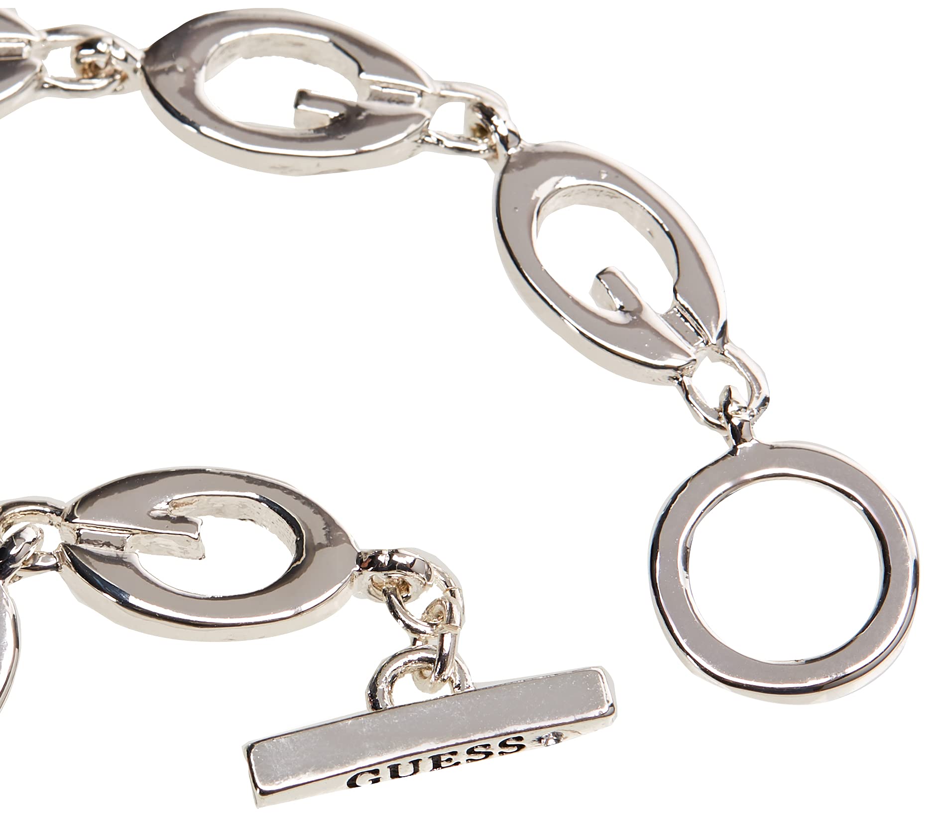 GUESS "Basic" Silver G Link Bracelet, 7.5"