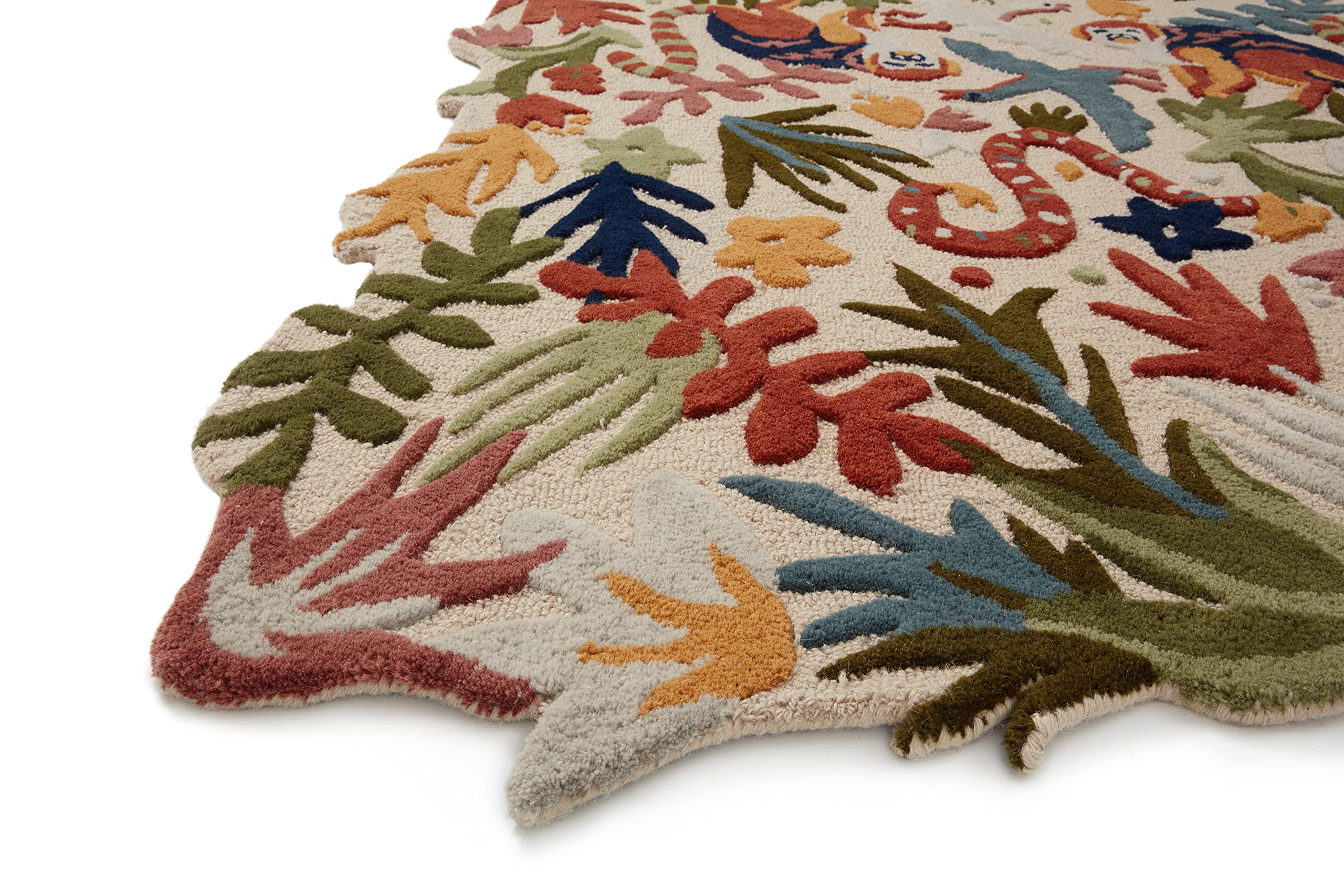 Justina Blakeney x Loloi Optimism Collection OPT-01 Ivory / Fiesta 2'-6" x 5'-0" Accent Rug